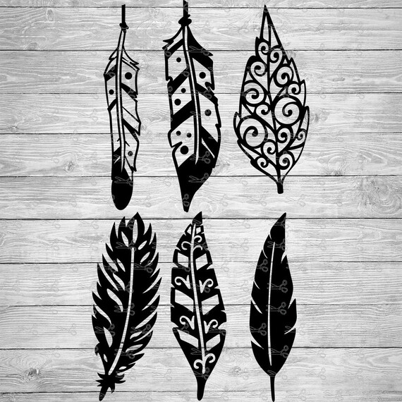 Feather Bundle SVG EPS &PNG Files - Etsy