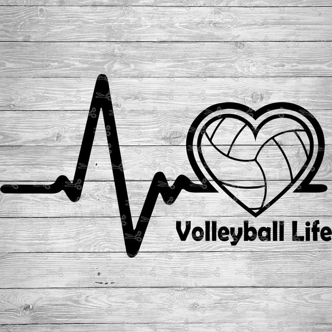 Love Volleyball Life SVG, EPS &PNG Files - Etsy