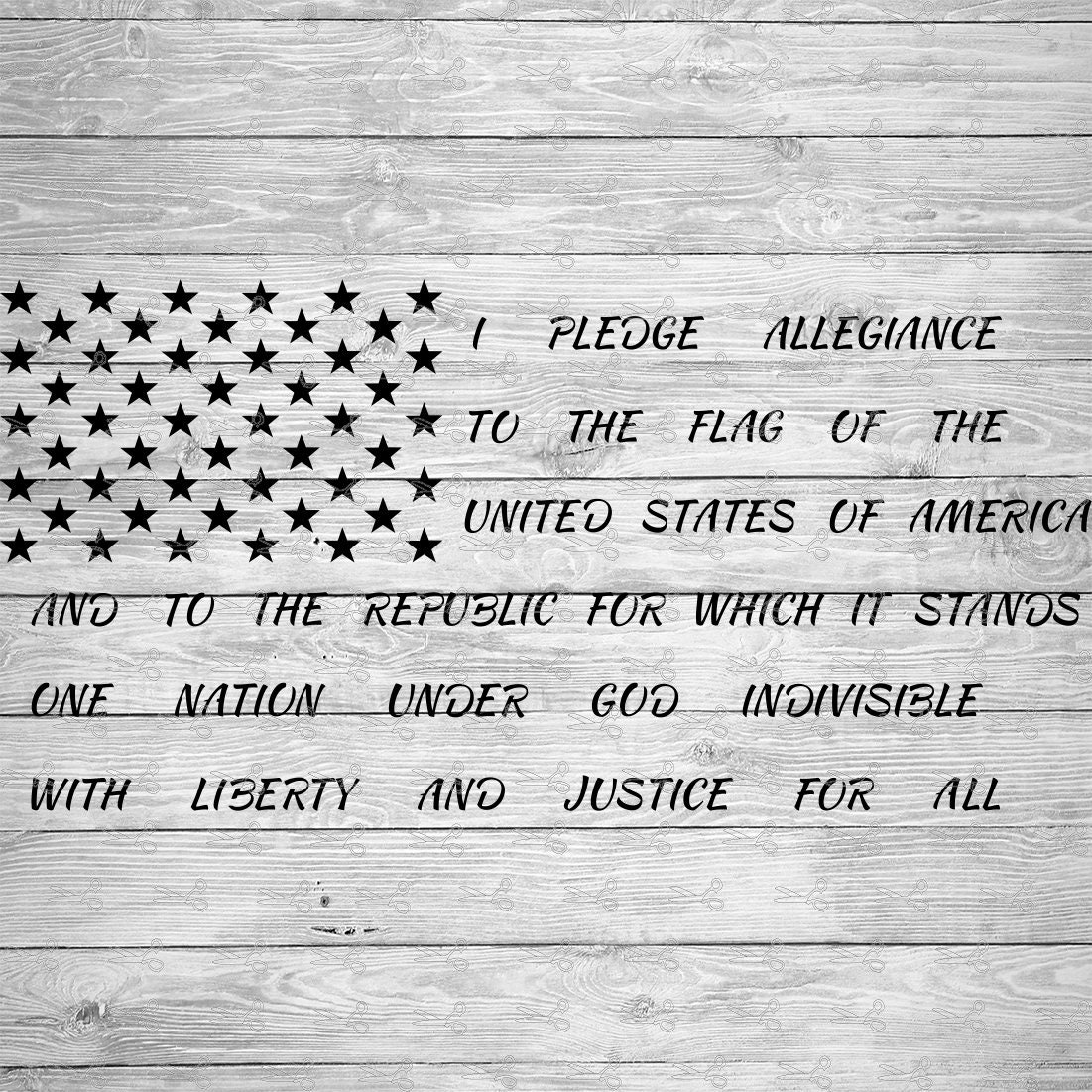 Pledge of Allegiance SVG, EPS &PNG Files - Etsy