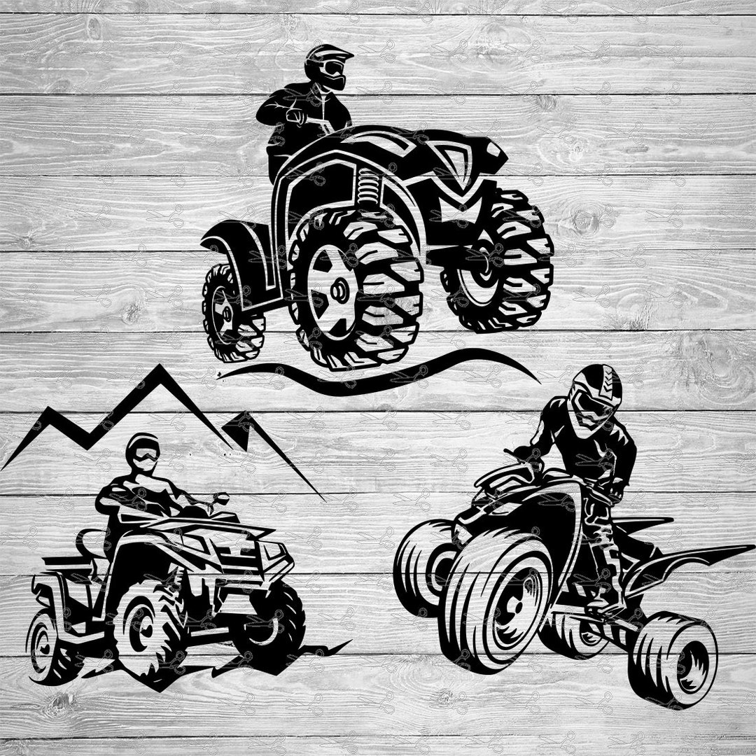 Quad Bike Bundle SVG, EPS &PNG Files - Etsy