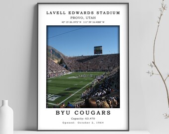 Byu Cougars Wall Art - Etsy