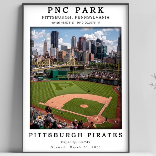 PNC Park Pittsburgh Pirates Print for Baseball Lovers - Etsy