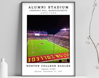 Boston College Alumni Stadium Poster - Etsy