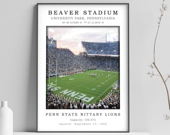 Penn State Poster - Etsy