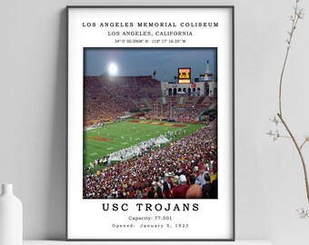 Usc Stadium Print - Etsy