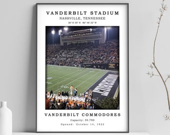 Vanderbilt Stadium Poster - Etsy