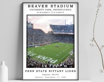 Beaver Stadium Painting - Etsy