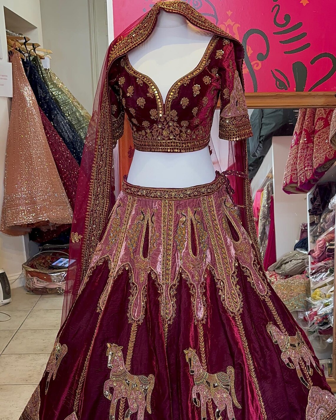 Marwar Couture Bridal Lehenga Peacock Design - Etsy