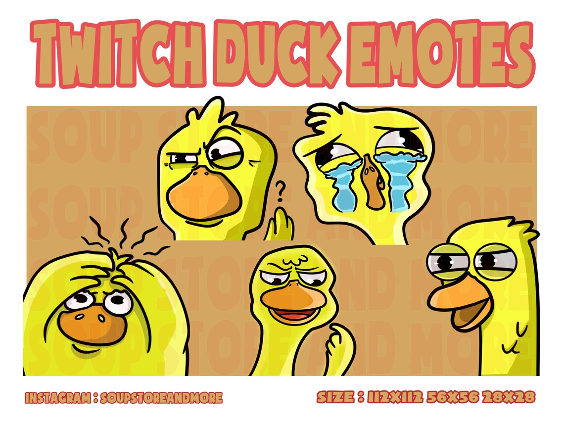 Duck Emotes Twitch Duck Emotes Bird Discord Twitch Sad, Confused, Sus ...
