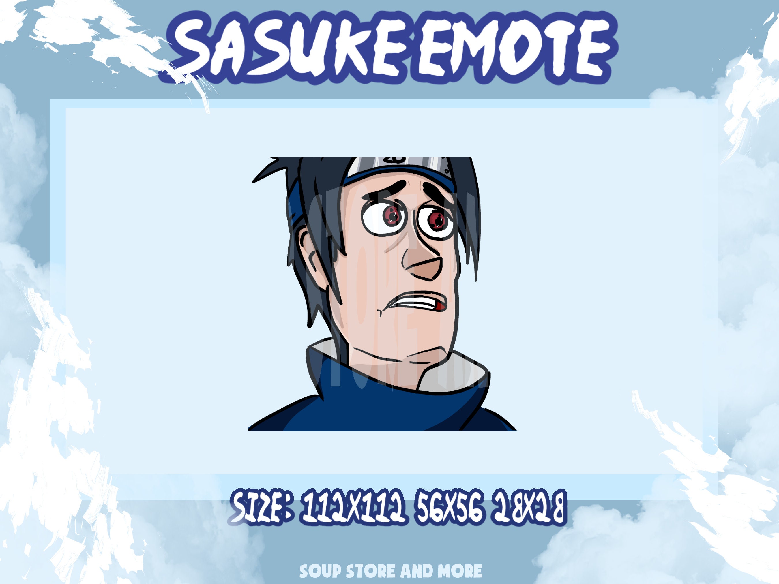 Sasuke / Twitch Emote / Twitch, Discord - Etsy