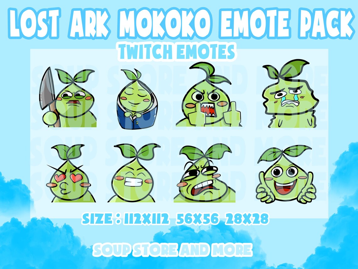 Mokoko Emotes for Twitch / Mokoko Seed/ Lost Ark/ Twitch, Discord ...