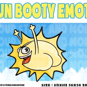 Big Booty Sun Emote for Twitch / Twitch, Discord, Youtube - Etsy