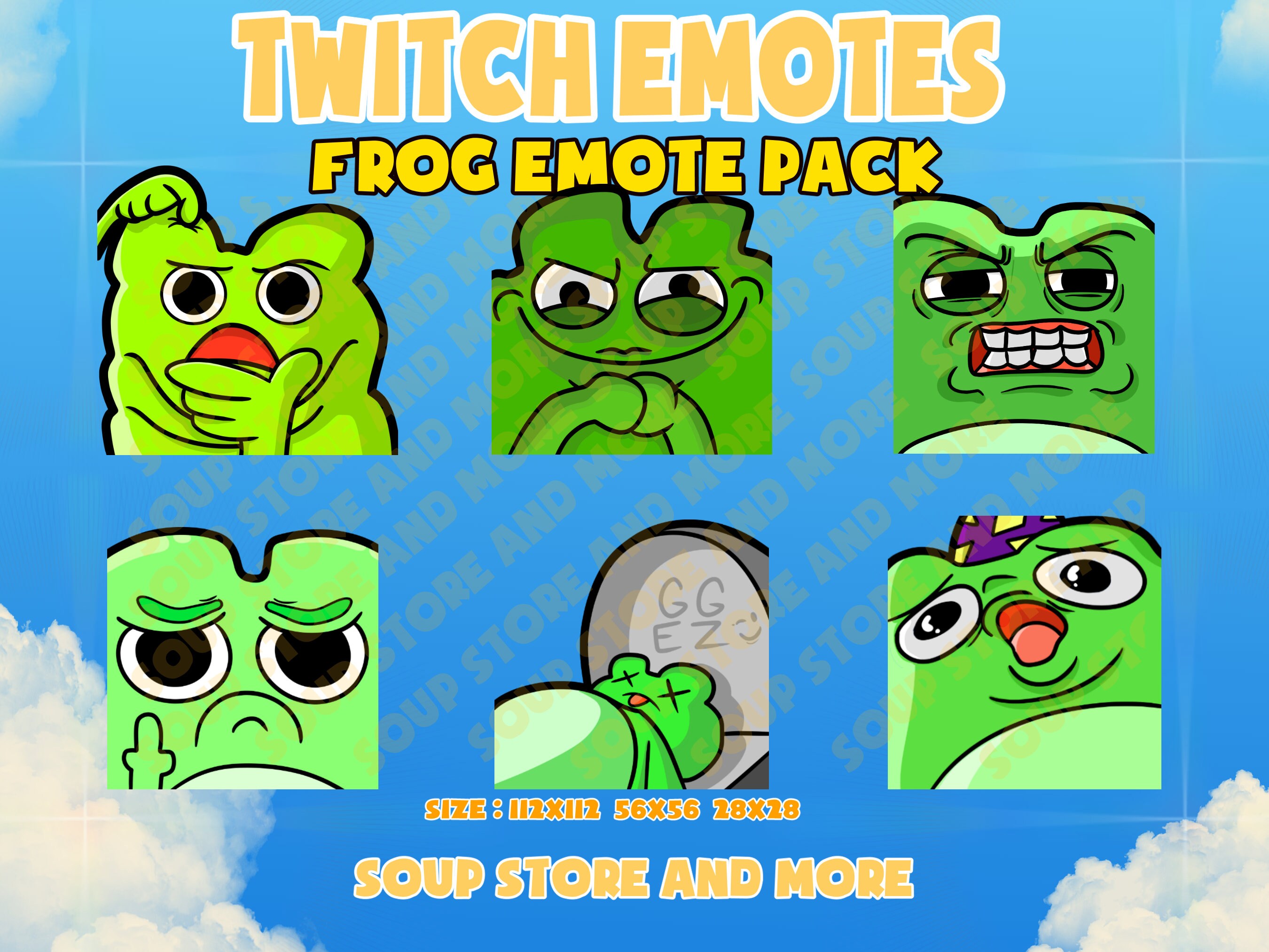 MORE FROG EMOTES - 9 Frog Emotes for - Confused Emote, Plotting Emote ...