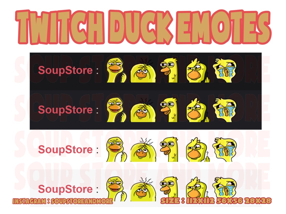 Duck Emotes Twitch Duck Emotes Bird Discord Twitch Sad, Confused, Sus ...