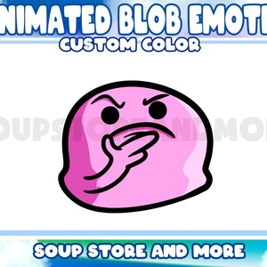 Animated Twitch Emote Pack | Cute Animated Blob Pack of 6 Emotes ...