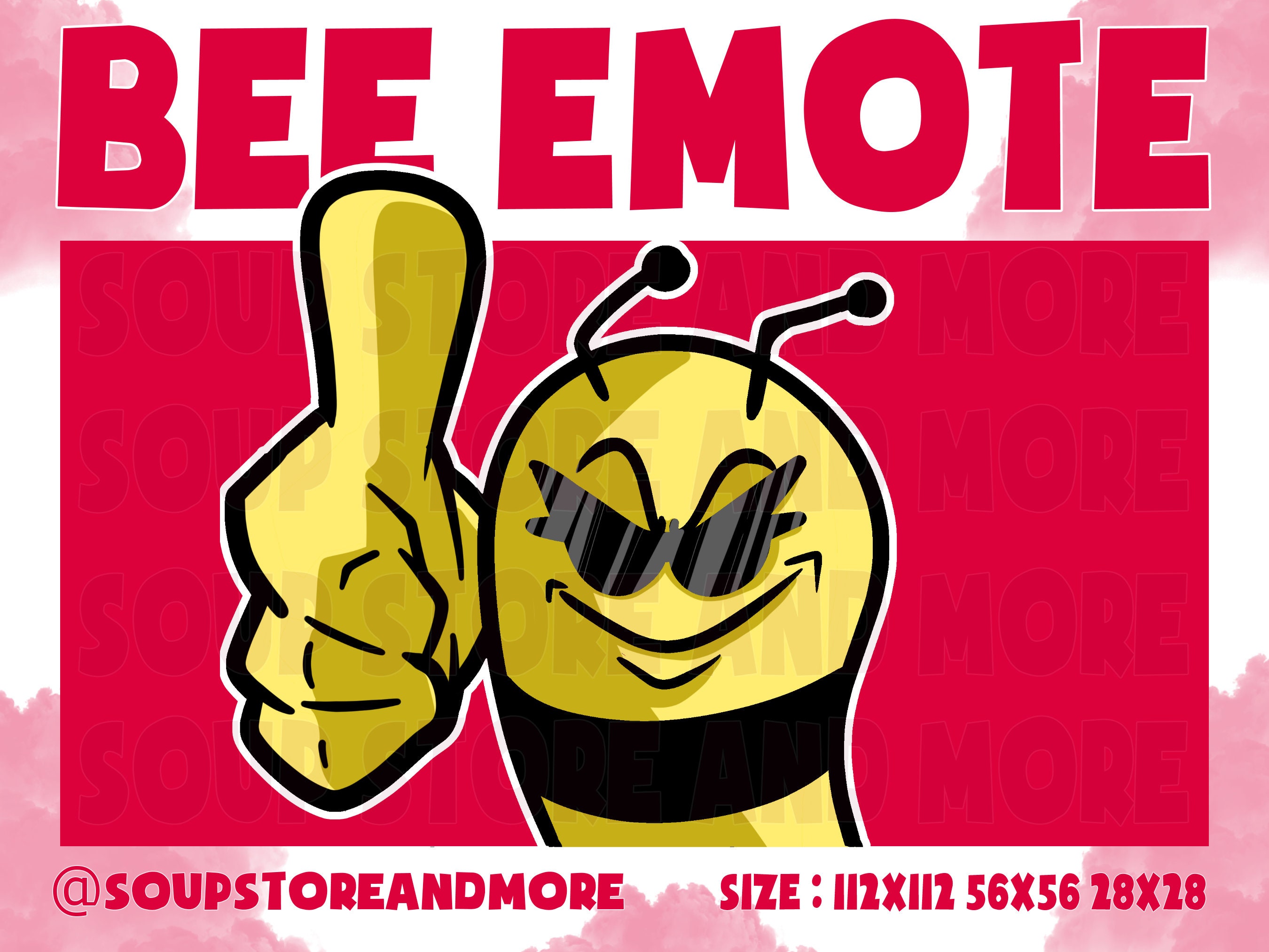 Thumbs up Emmote Bee Thumb up Twitch Emote Bee Emote Believe in the Bee ...