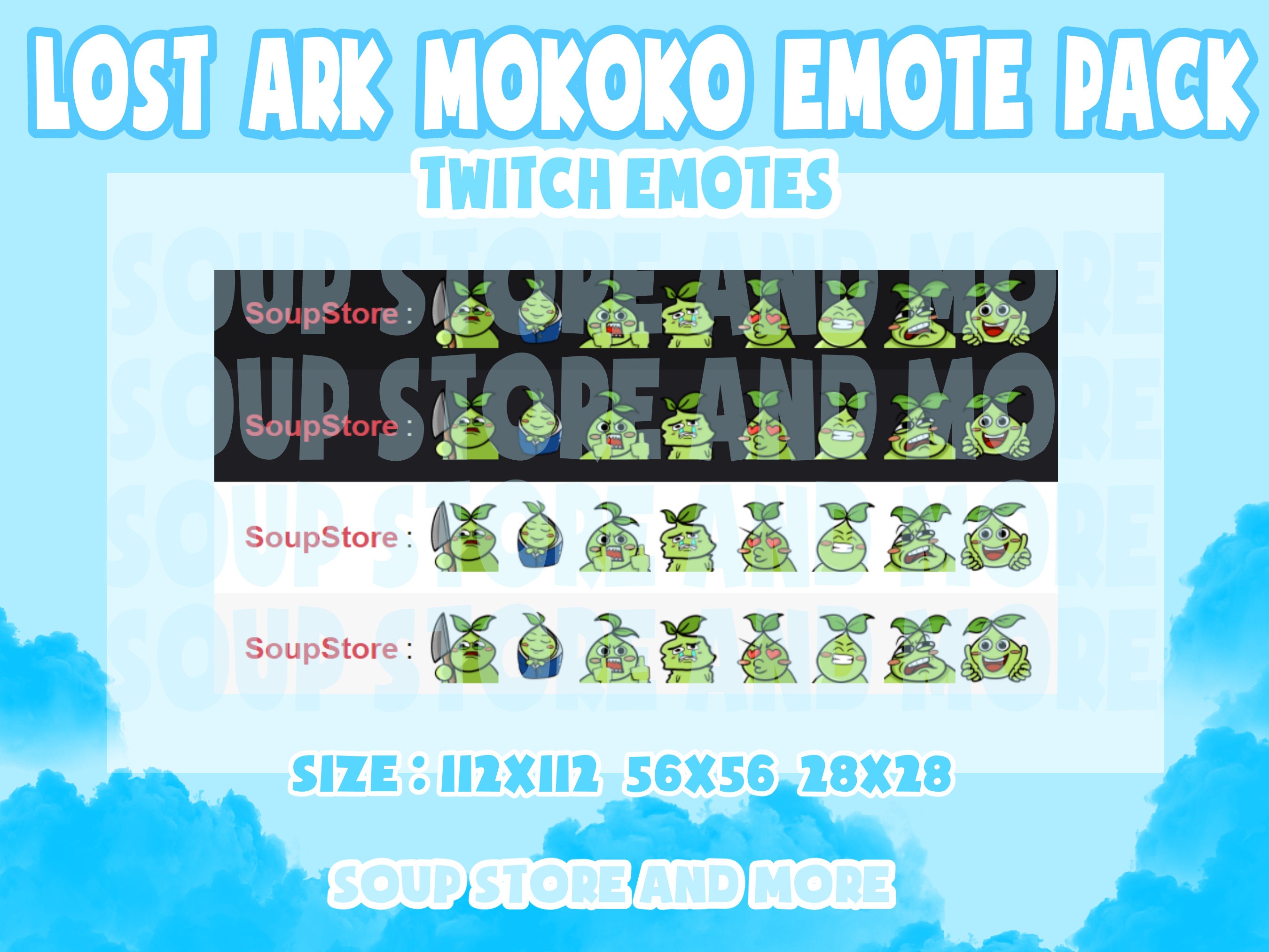 Mokoko Emotes for Twitch / Mokoko Seed/ Lost Ark/ Twitch, Discord ...