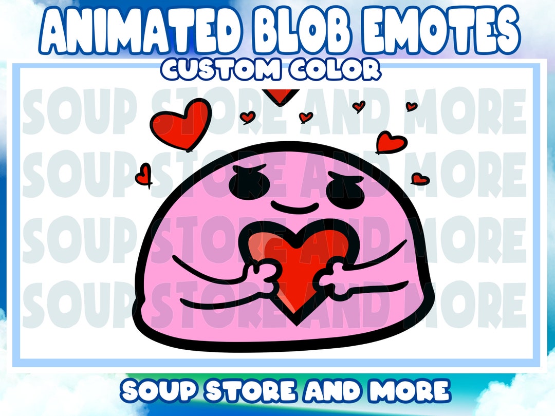 Valentines Blob HEART Emote - Pink Blob Heart Emote Fot Twitch - Twitch ...
