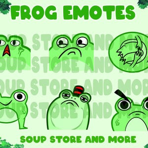 24 FROG Emote Pack - Twitch Frog Emotes - Twitch, Discord, Youtube - Etsy