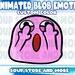Scared Pink Blob Animated Emote - Twitch Emote - Emotes for Twitch ...