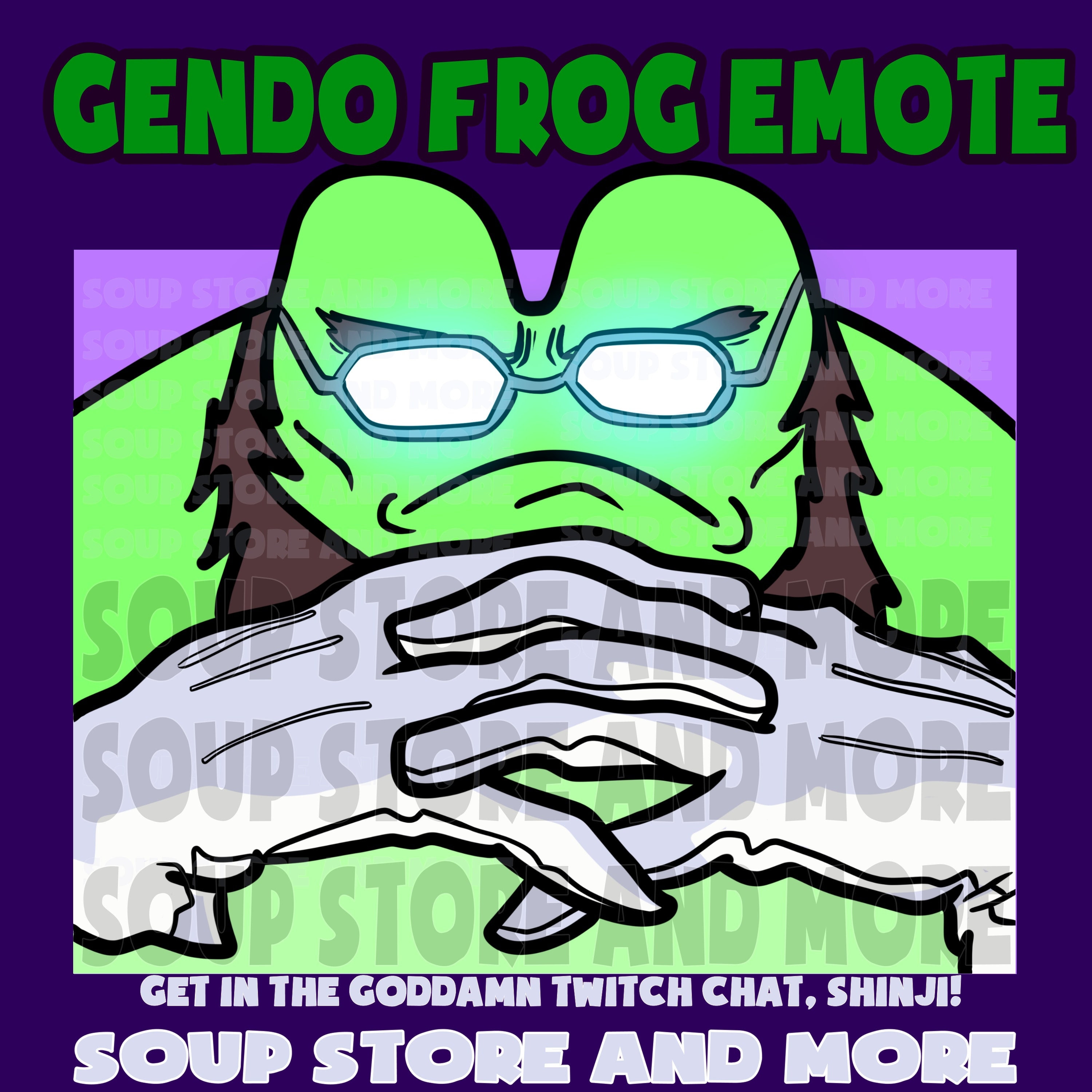 Gendo Frog Emote for Twitch / Mecha / Twitch, Discord - Etsy Australia