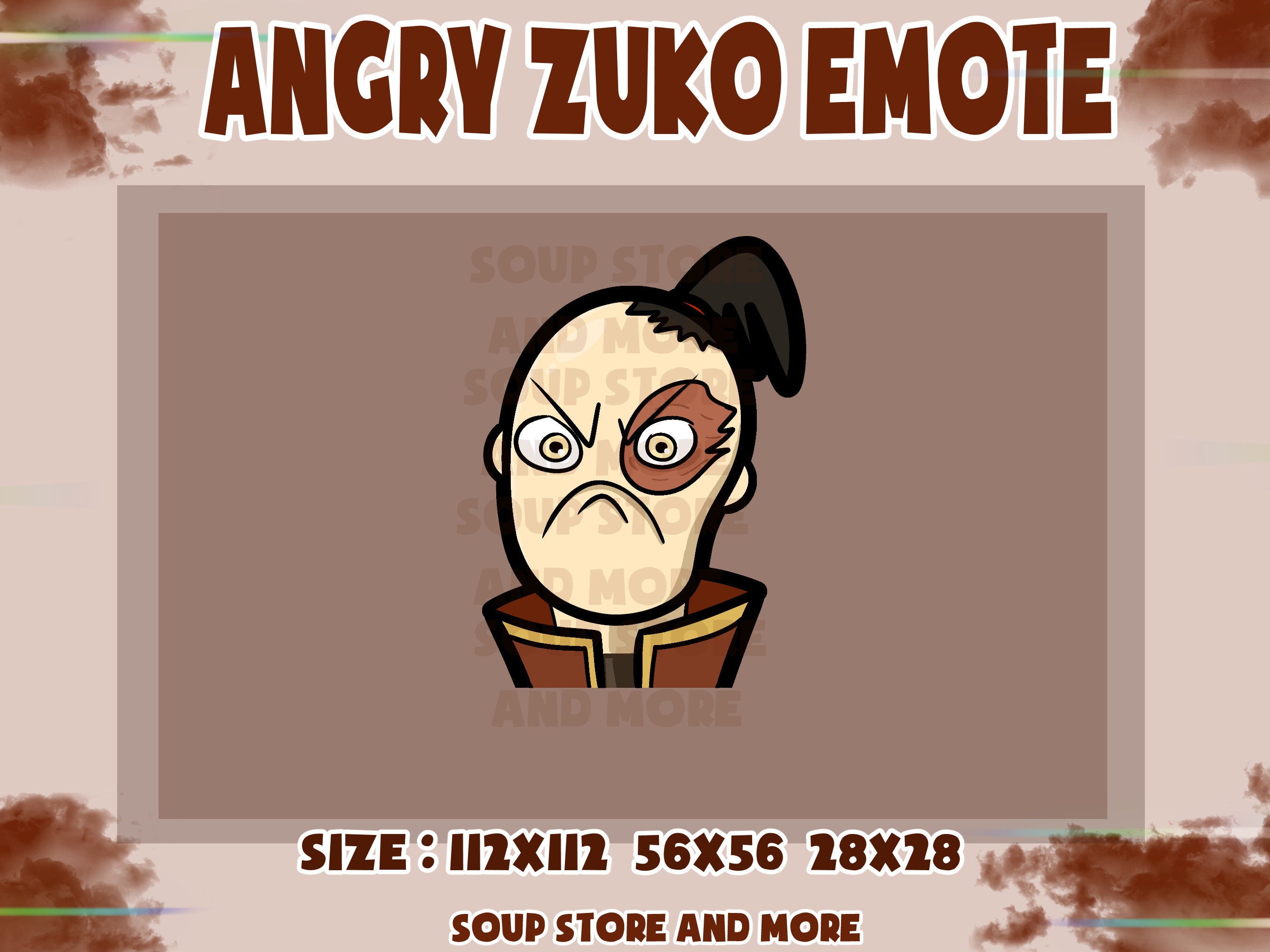 Angry Zuko Emote/ ATLA / Twitch Emote - Etsy