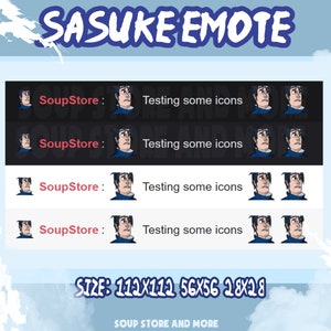 Sasuke / Twitch Emote / Twitch, Discord - Etsy