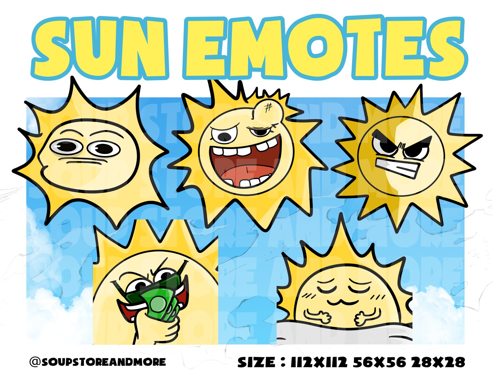 SUN EMOTE PACK 3 - Etsy