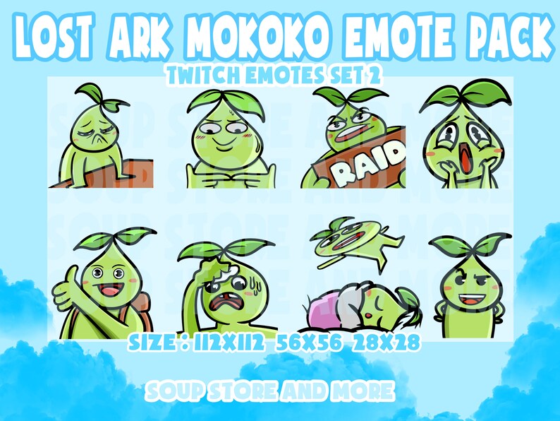 Mokoko Emote Set 2 para Twitch / Mokoko Seed / Lost Ark / Twitch ...