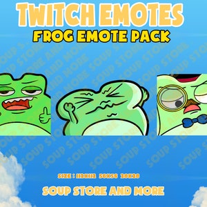 MORE FROG EMOTES - 9 Frog Emotes for - Confused Emote, Plotting Emote ...