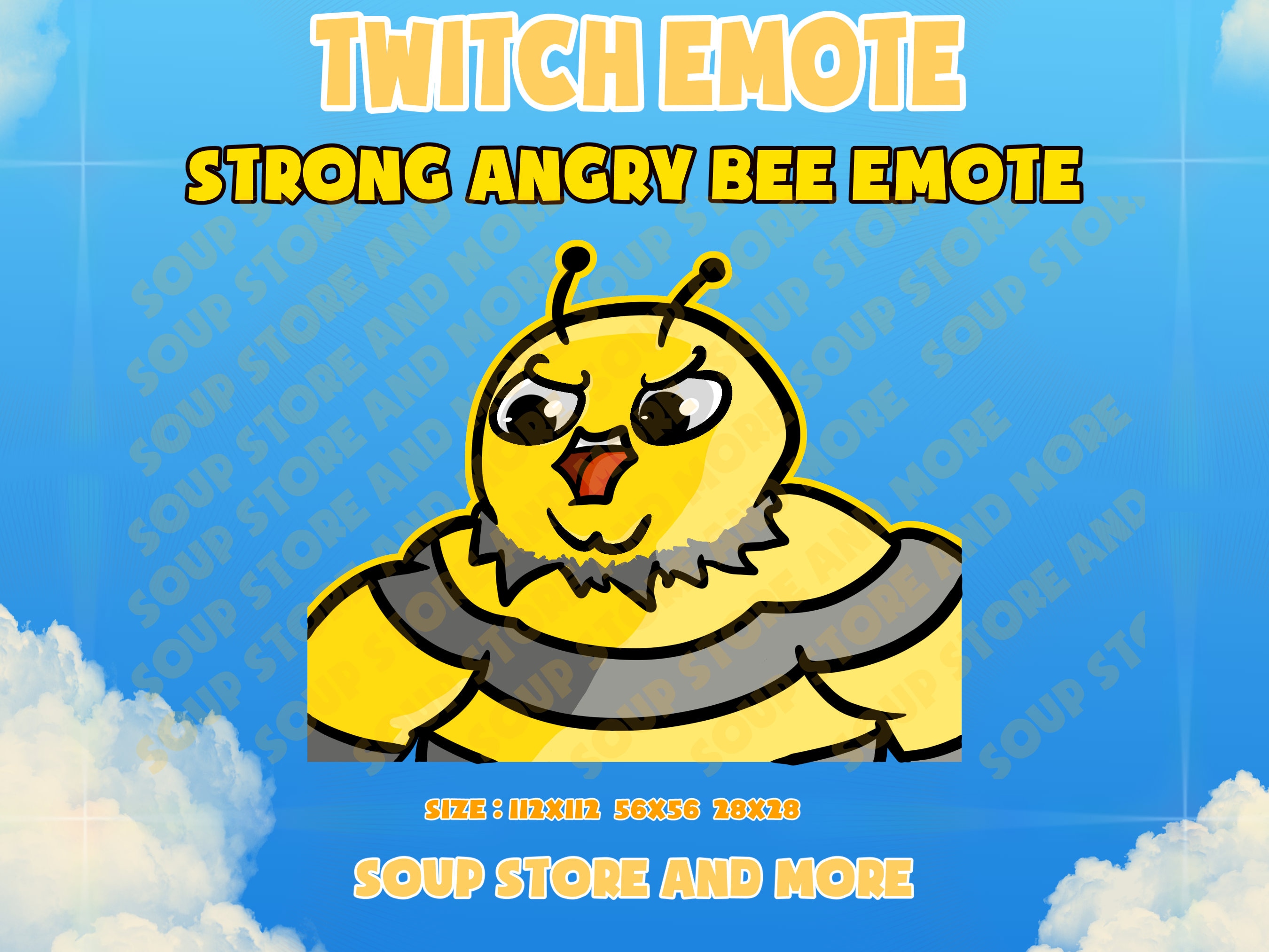 Strong Bee Emote for Twitch - Etsy