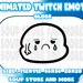 5 Cute White Blob Emotes for Twitch - Chibi Animated Blob Emotes ...