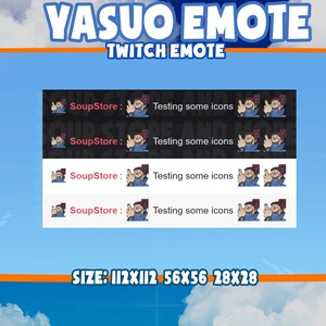 Mastery 7 Yasuo Twitch Emote / League of Legends / Twitch, Discord ...