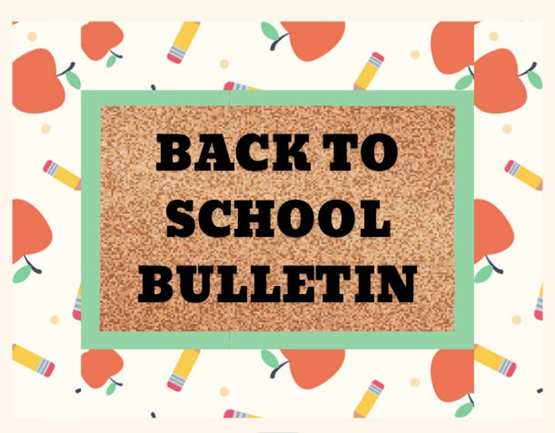 BACK TO SCHOOL Bulletin Board Kit Retro Themed Back to School Display ...