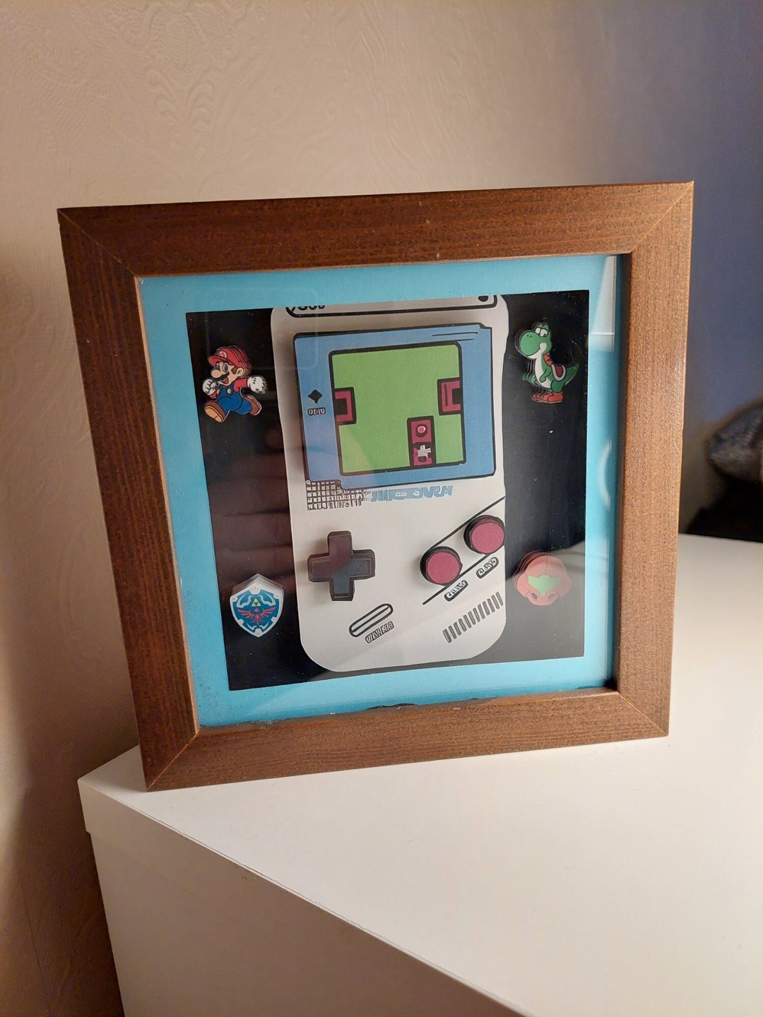 Gameboy Layered Paper Art Deep Frame Gift - Etsy