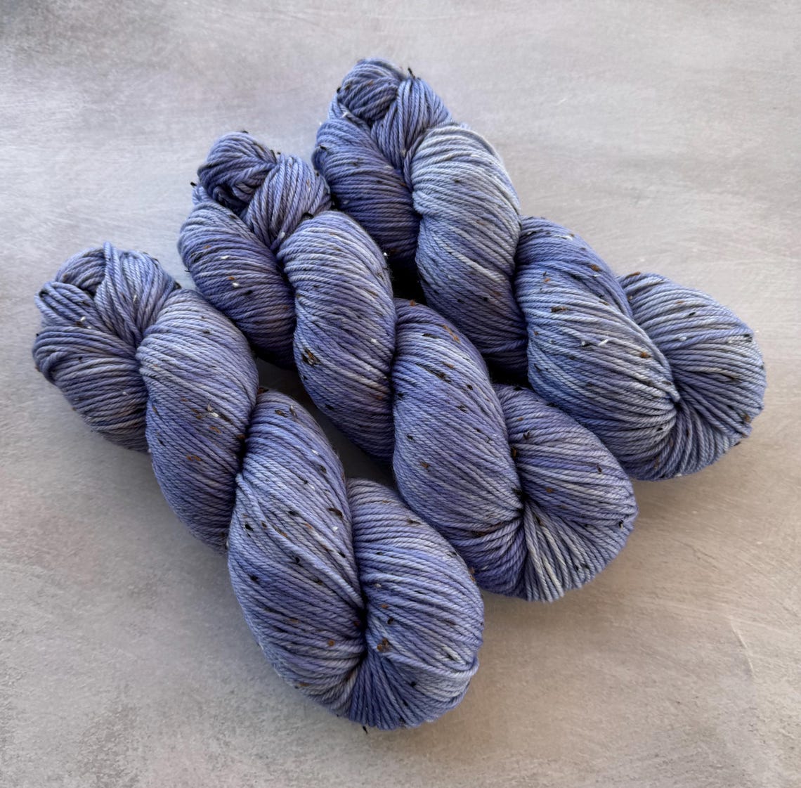 Periwinkle - Tweed DK Hand Dyed Yarn - Etsy