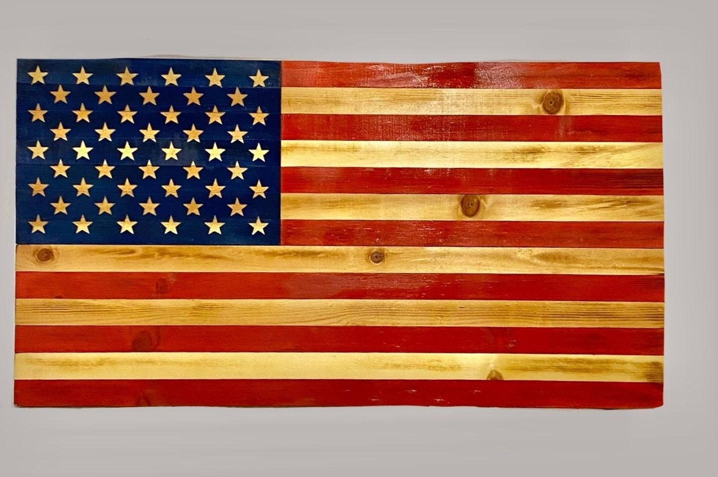 Handmade Wooden American Flag - Etsy