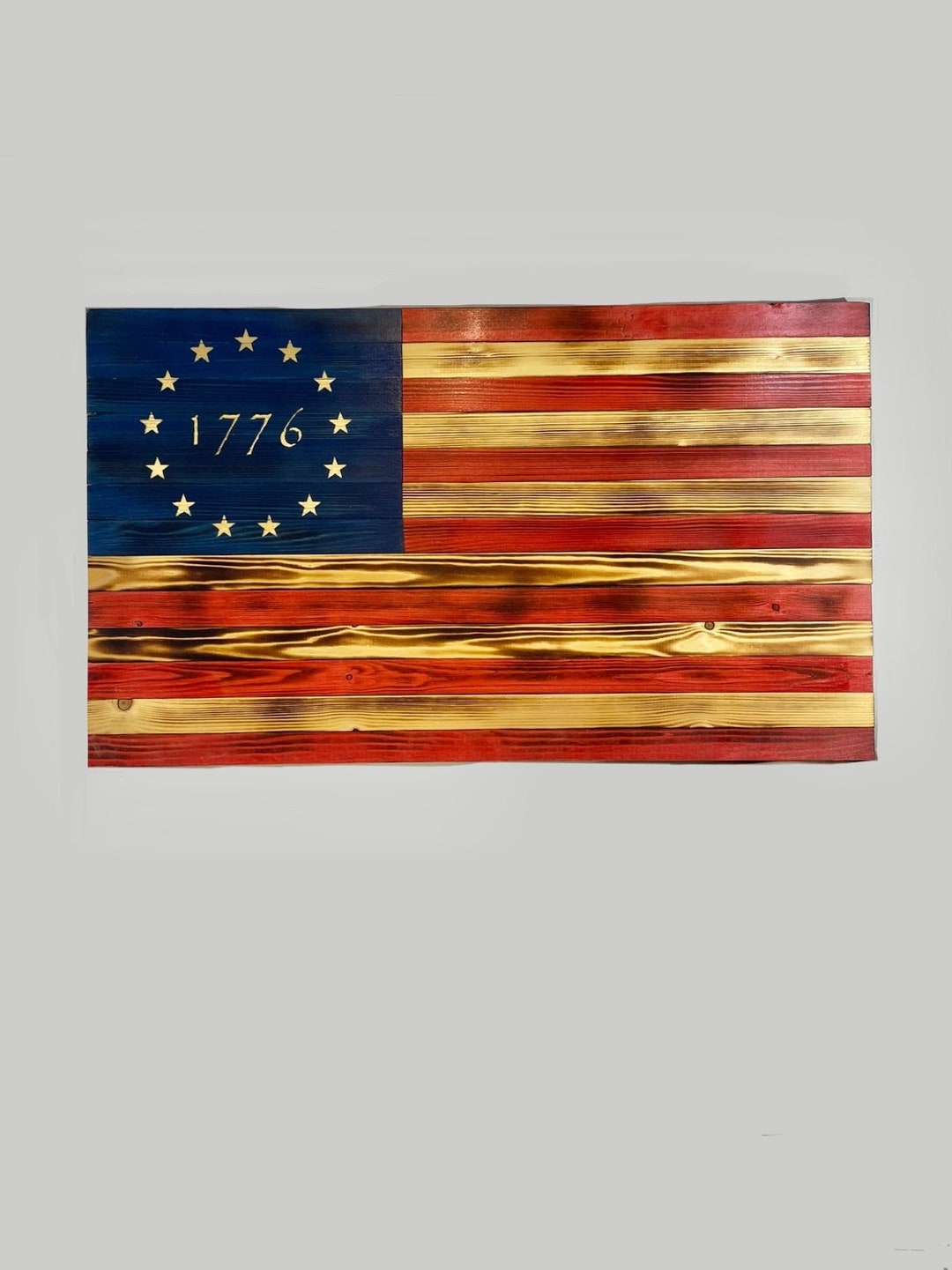 Handmade Wooden 1776 Flag - Etsy