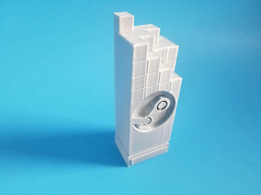 3D Printed Silver Steam Trophy Award - Etsy
