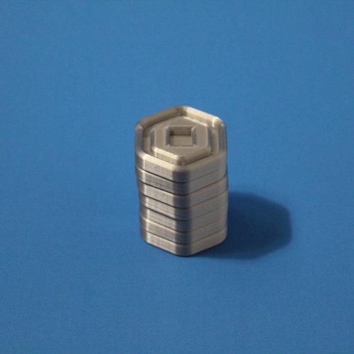 3D Printed Silver Roblox Robux 7 Coins - Etsy