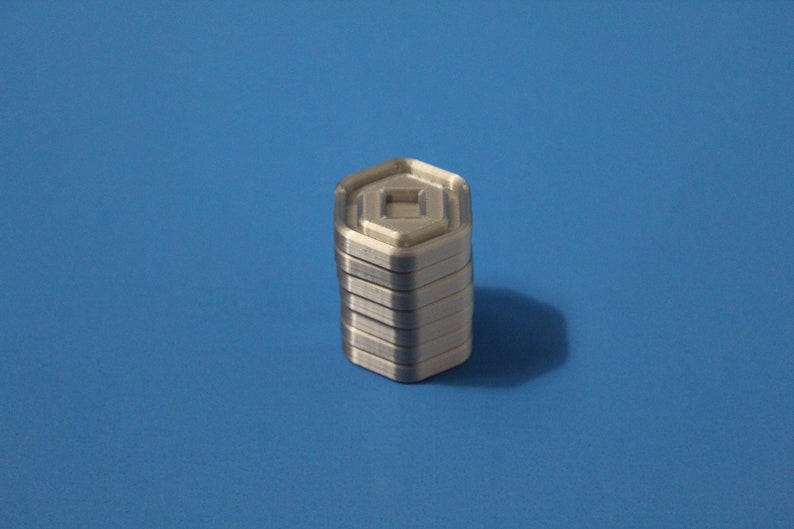 3D Printed Silver Roblox Robux (7 Coins) - Etsy