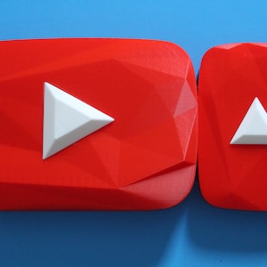 3D Printed Youtube Play Button - Etsy Australia