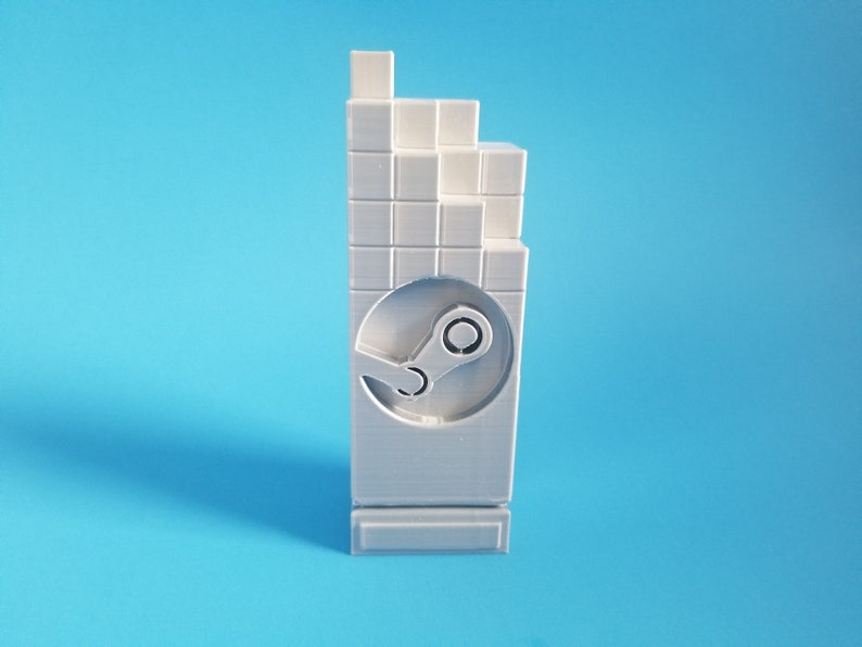 3D Printed Silver Steam Trophy Award - Etsy