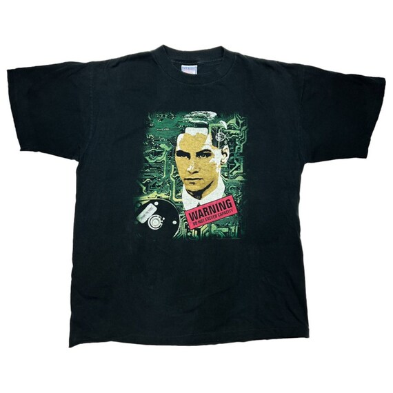 Vintage 1995 Johnny Mnemonic Movie Promo Tee Shirt Ke… - Gem Vintage 1995 Johnny Mnemonic Movie Promo Tee Shirt Ke… - Gem