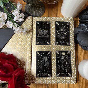 Full Mini ACOTAR Tarot Card Inspired Gold Foil Sticker ACOTAR Tarot ...