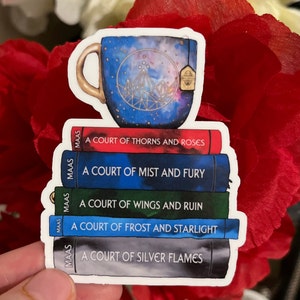 ACOTAR Bookstack ACOTAR Book Stack. Bookish Booktok Laptop Decal ACOTAR ...