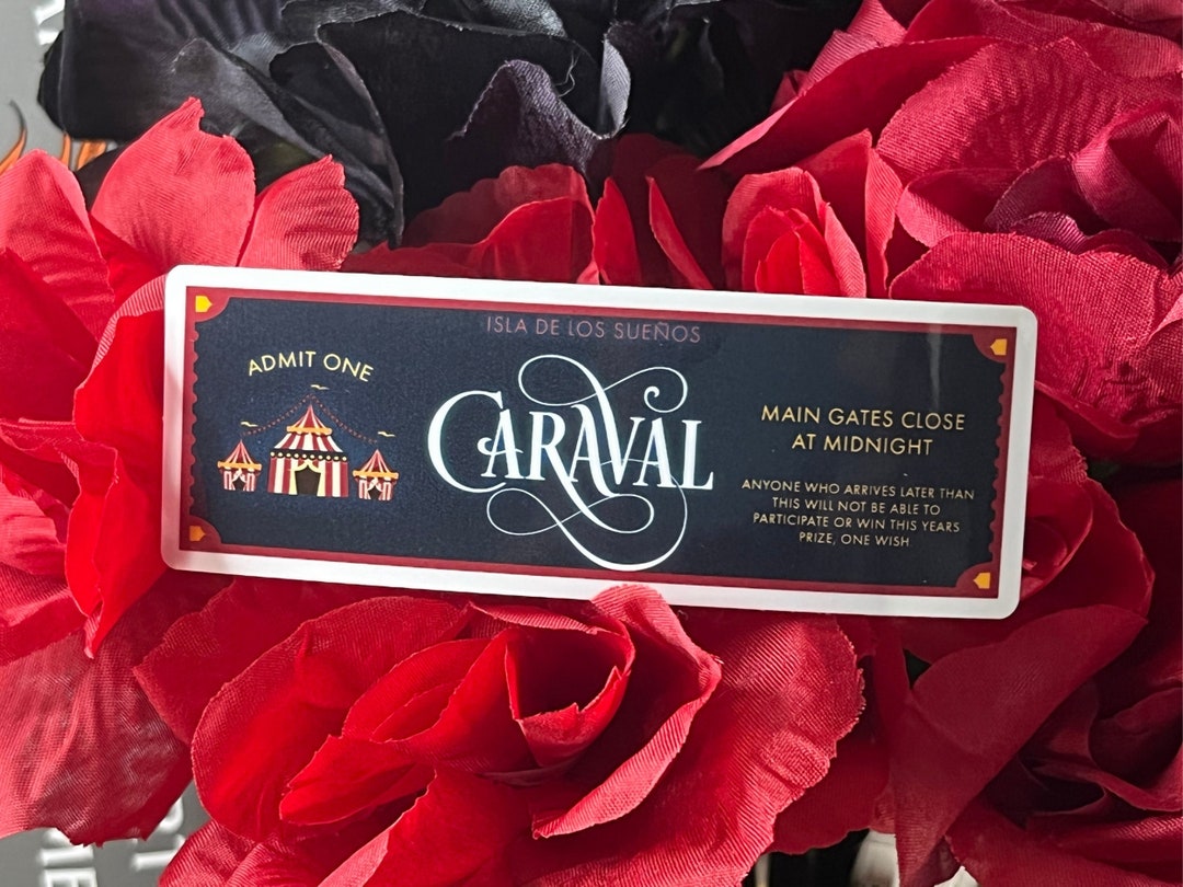 Caraval Entrance Ticket Welcome Welcome Bookish Booktok Laptop Decal ...