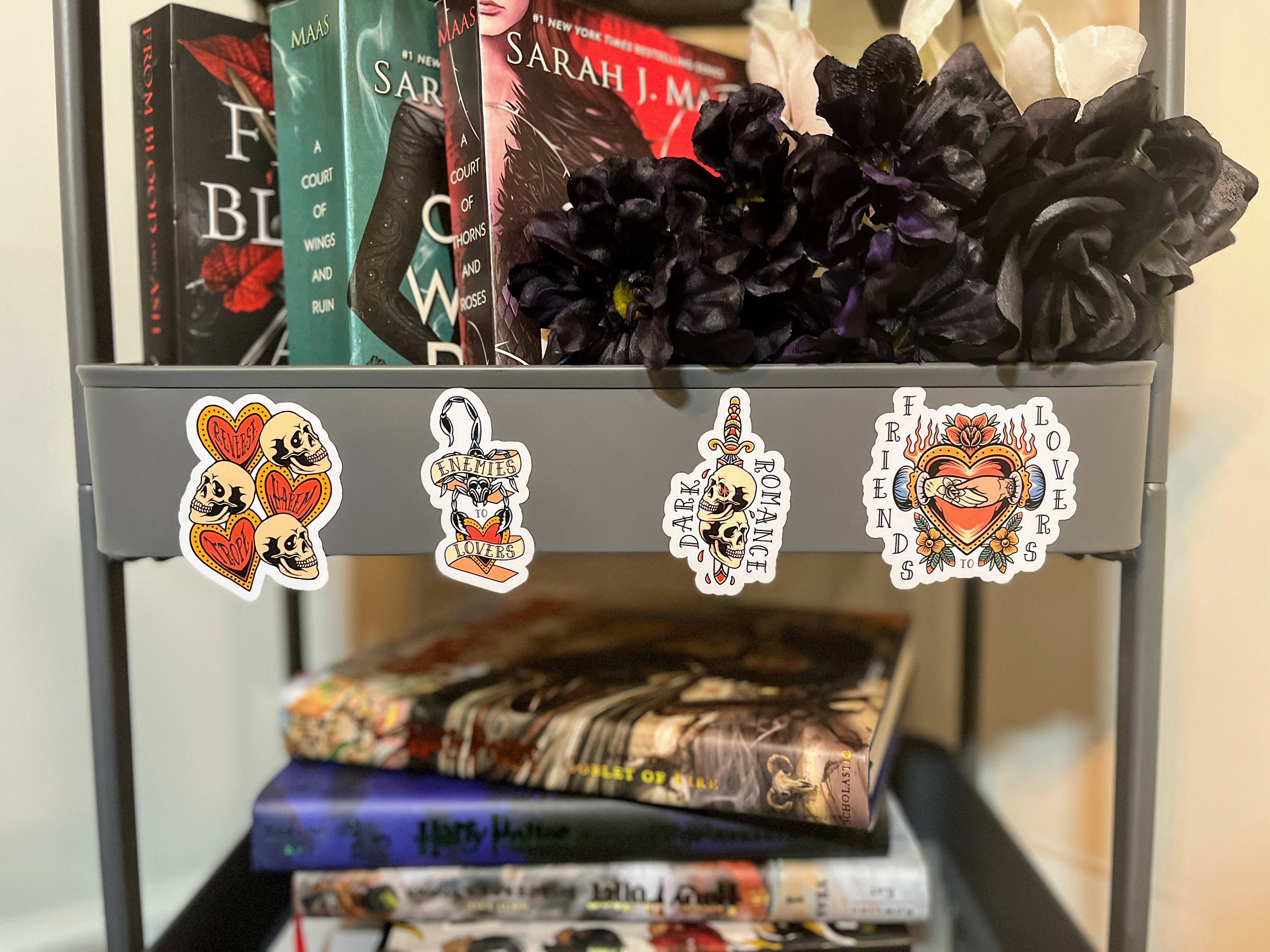 Bookish Magnet Book Cart Magnet ANY Design in the Shop - Etsy