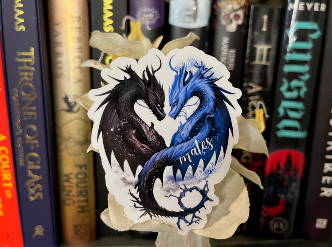 Sgaeyl and Tairn Mates Fourth Wing Sticker Bookish Booktok Laptop Decal ...