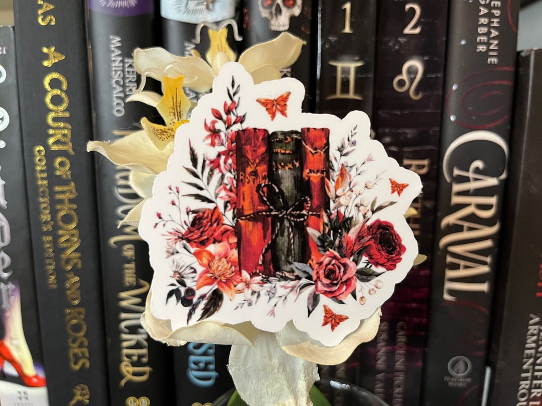 Dark Academia Bookstack Bookish Dark Academia Booktok Laptop Decal Vinyl Sticker - Etsy